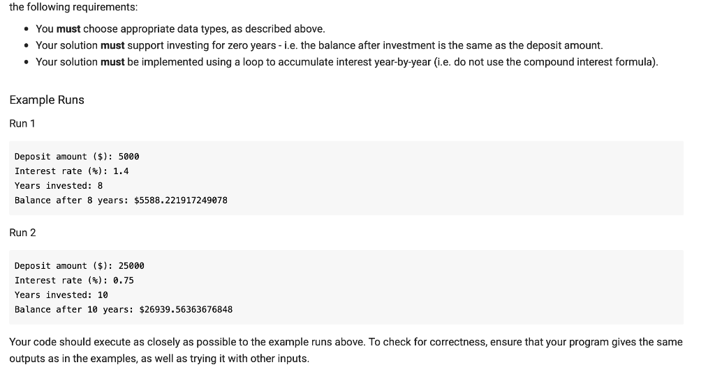 Solved For this task, you are to write code that calculates | Chegg.com