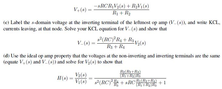 Solved R2 C C R1 v1(t) a(t) R va(t) U2(t) R3 RA The | Chegg.com