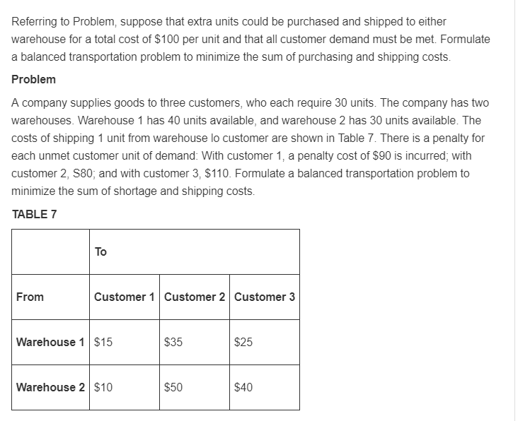 Solved Referring to Problem, suppose that extra units could | Chegg.com