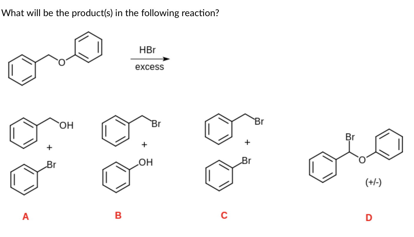 Solved What will be the product(s) in the following | Chegg.com