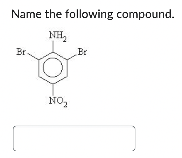 Solved Name the following compound. | Chegg.com