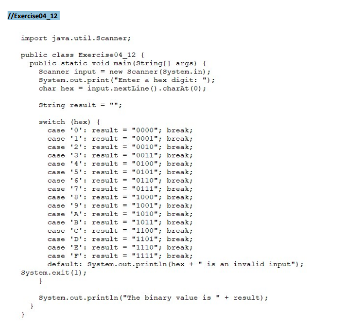 Solved //Exercise04_12 import java.util.Scanner; public | Chegg.com