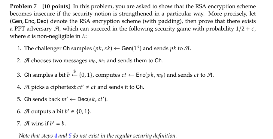 Solved Problem 7 [10 points] In this problem, you are asked | Chegg.com