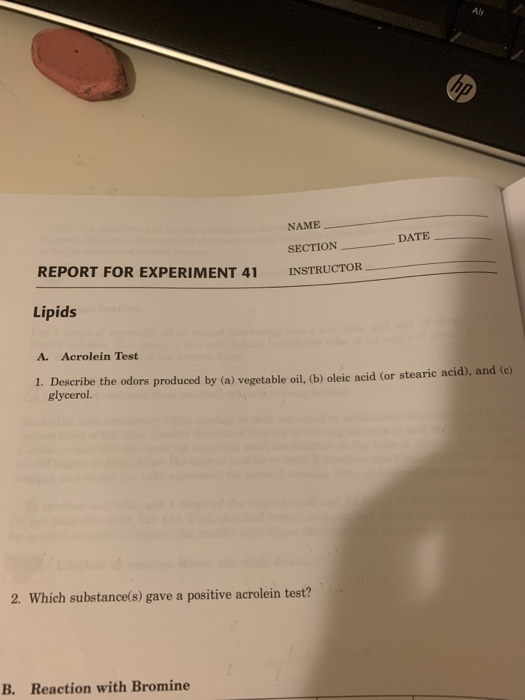 Solved Al NAME DATE SECTION INSTRUCTOR REPORT FOR EXPERIMENT | Chegg.com Solved Al NAME DATE SECTION INSTRUCTOR REPORT FOR EXPERIMENT | Chegg.com