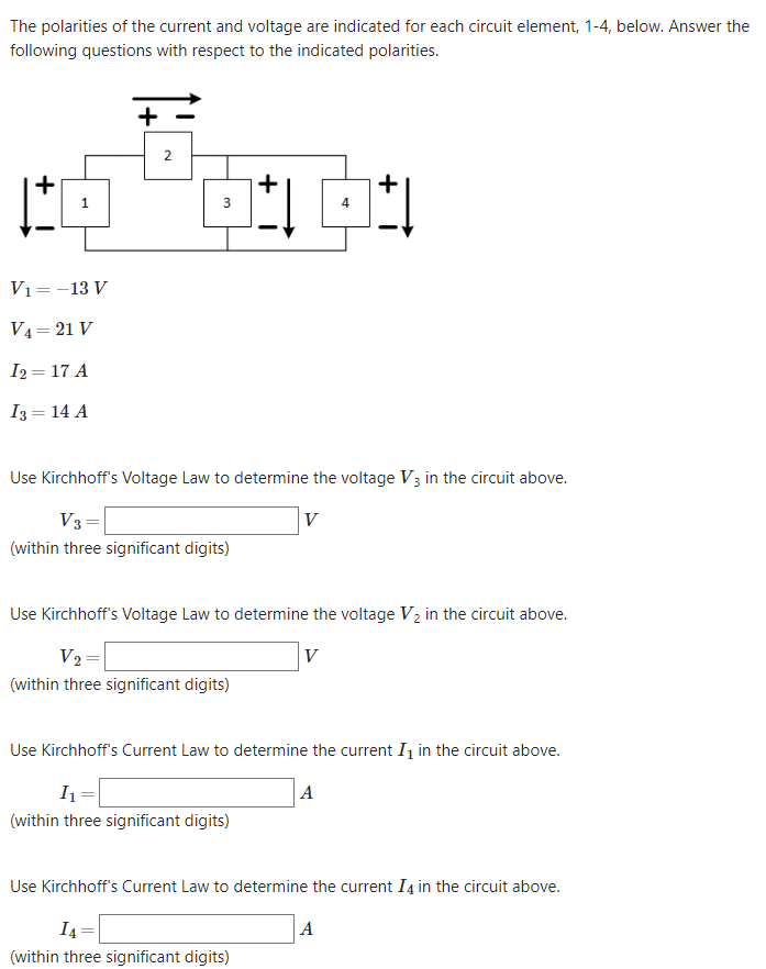 Solved The polarities of the current and voltage are | Chegg.com