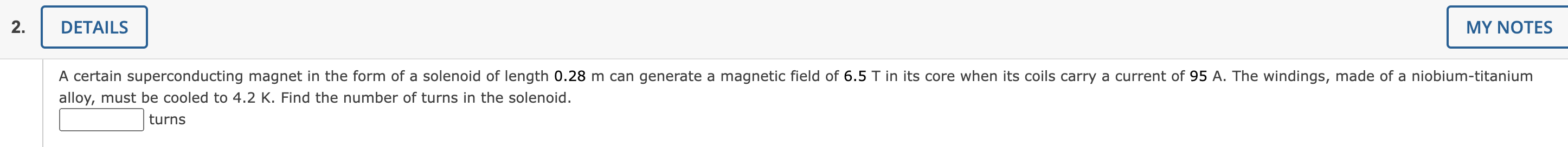 Solved alloy, must be cooled to \\( 4.2 \\mathrm{~K} \\). | Chegg.com
