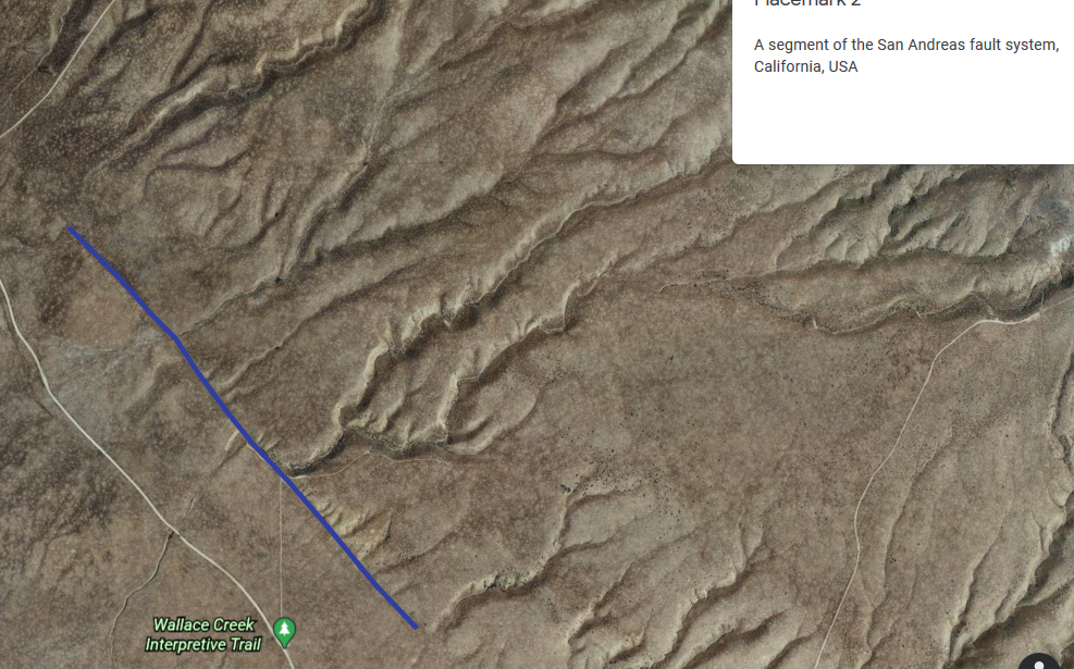 Solved A segment of the San Andreas fault system, | Chegg.com