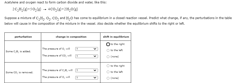 Solved Acetylene and oxygen react to form carbon dioxide and | Chegg.com