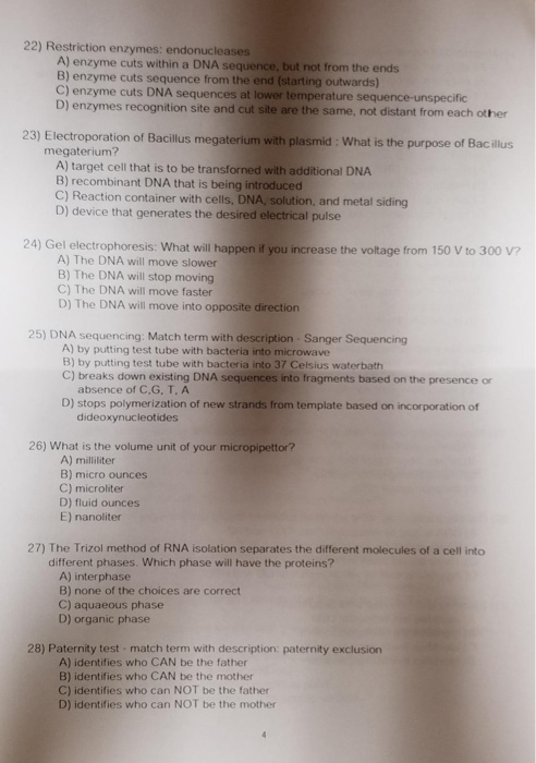 Solved 15) Restriction enzymes: star activity A) enzyme cuts | Chegg.com