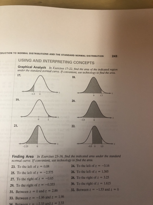 Solved DUCTION TO NORMAL DISTRIBUTIONS AND THE STANDARD | Chegg.com
