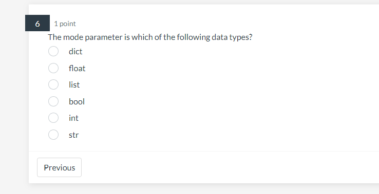 Solved 1 point When a file is opened for writing, what | Chegg.com