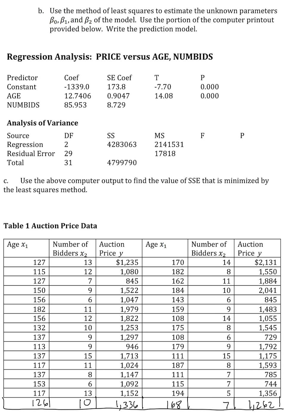 Solved Use the computer output to calculate standard error | Chegg.com