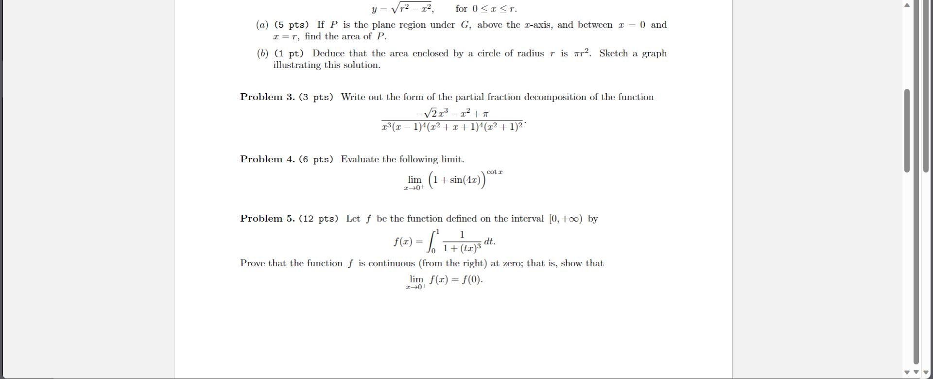 Solved Please help me solve problem 5. Please disregard all | Chegg.com