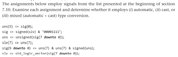 Solved The assignments below employ signals from the list | Chegg.com