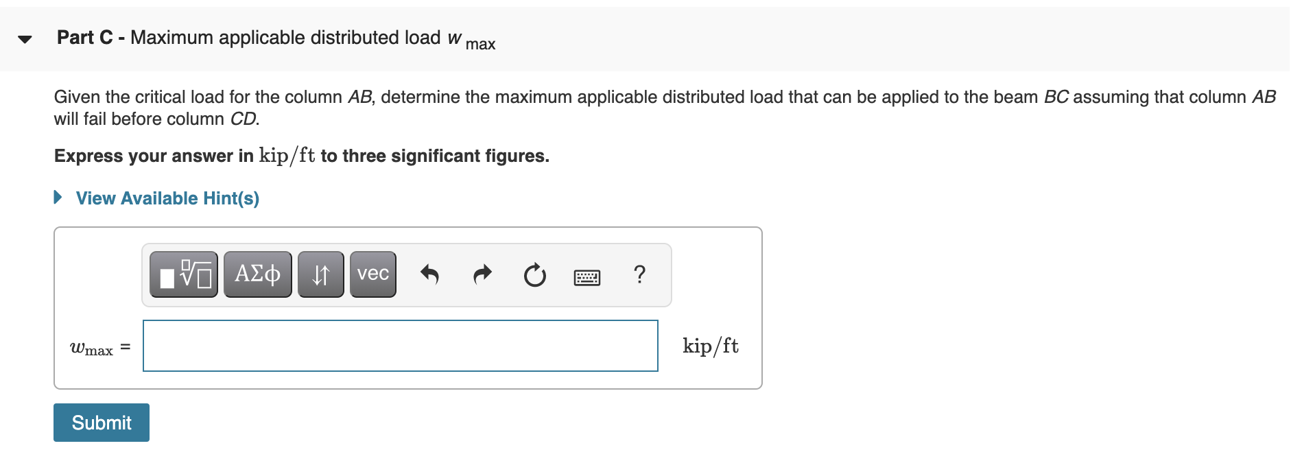 Solved Ideal Column with Pin Supports
