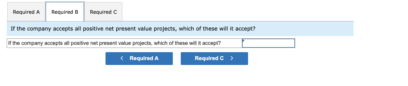 Solved \r\nIf the company accepts all positive net present | Chegg.com