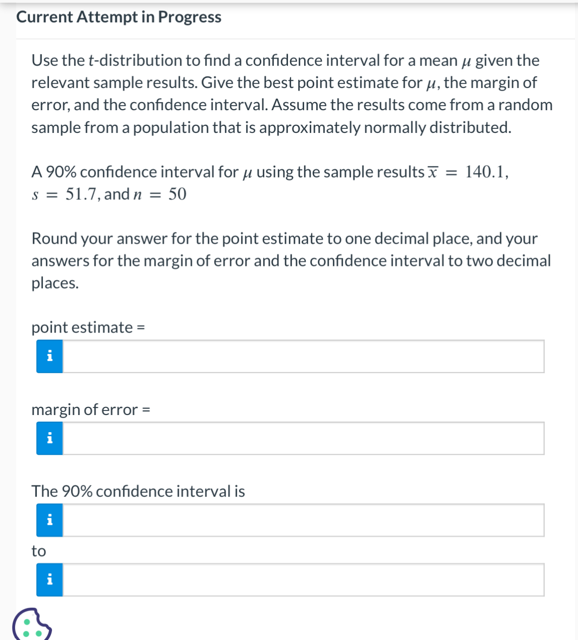Solved Current Attempt in ProgressUse the \( ﻿t | Chegg.com