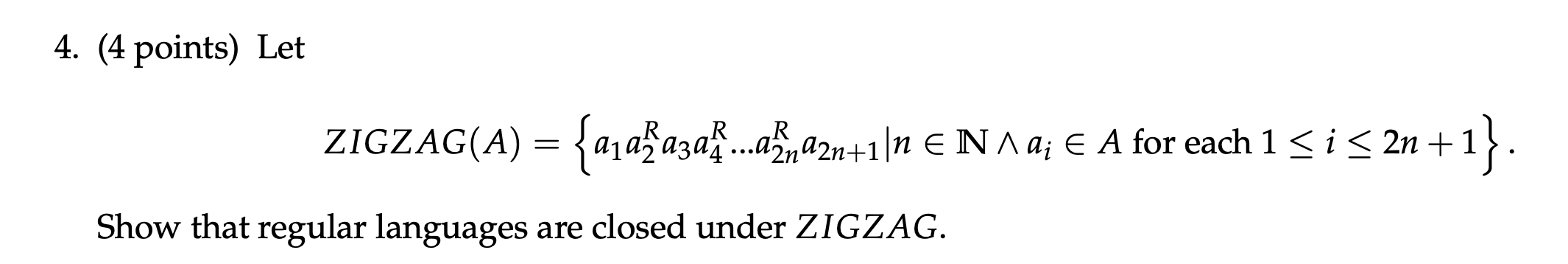 Solved (4 points) Prove the following theorem:\\nTheorem 1. | Chegg.com
