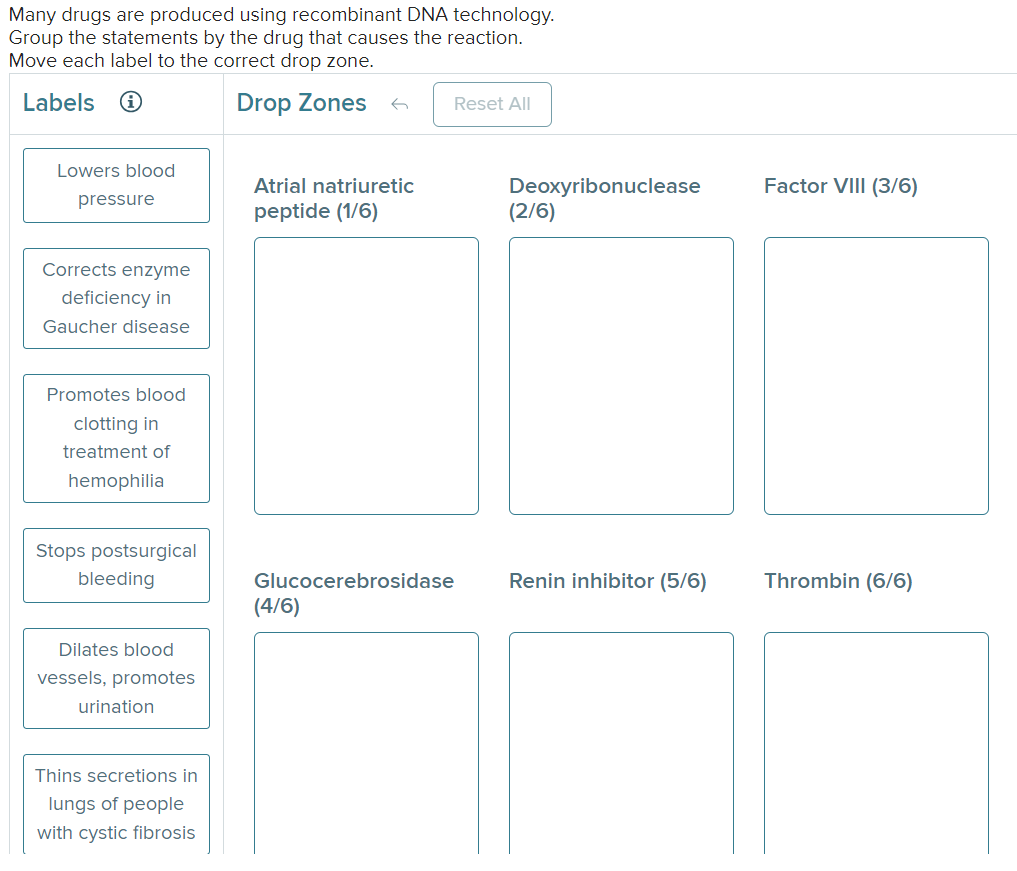Solved Many drugs are produced using recombinant DNA | Chegg.com