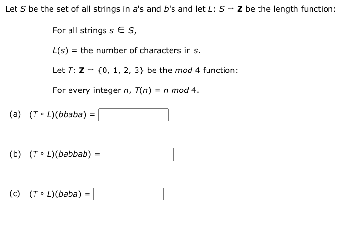 Solved Let S Be The Set Of All Strings In As And Bs And 