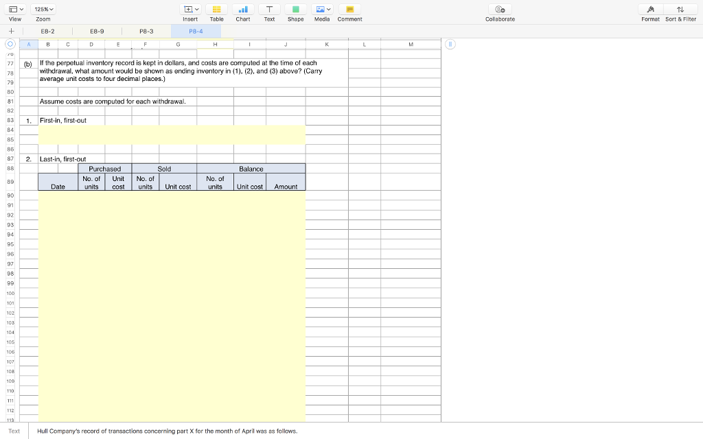 Solved Untitled Ev 125 View Zoom Insert Table Chart Text | Chegg.com