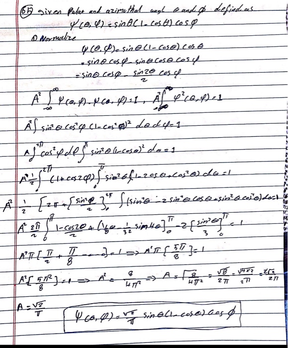 Solved Quantum mechanics Problem 65 Consider a function of | Chegg.com