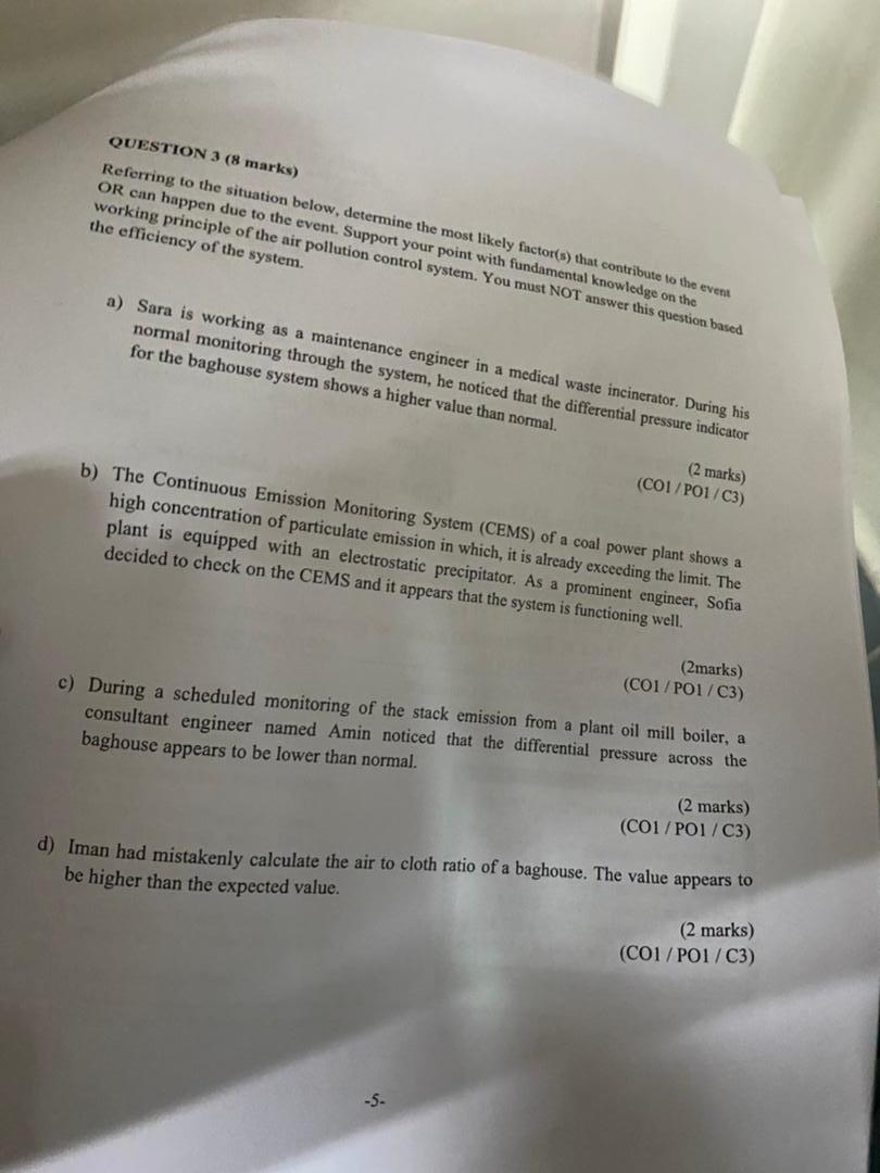 Solved QUESTION 3 ( 8 marks) Referring to the situation | Chegg.com