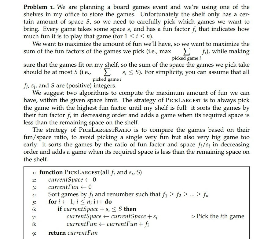 Solved Problem 1. We are planning a board games event and | Chegg.com