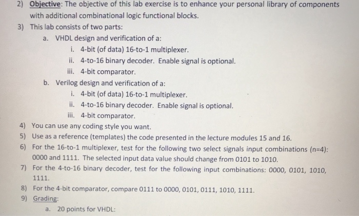 Solved Need help ASAP, need vhdl test bench codes in for | Chegg.com Solved Need help ASAP, need vhdl test bench codes in for | Chegg.com