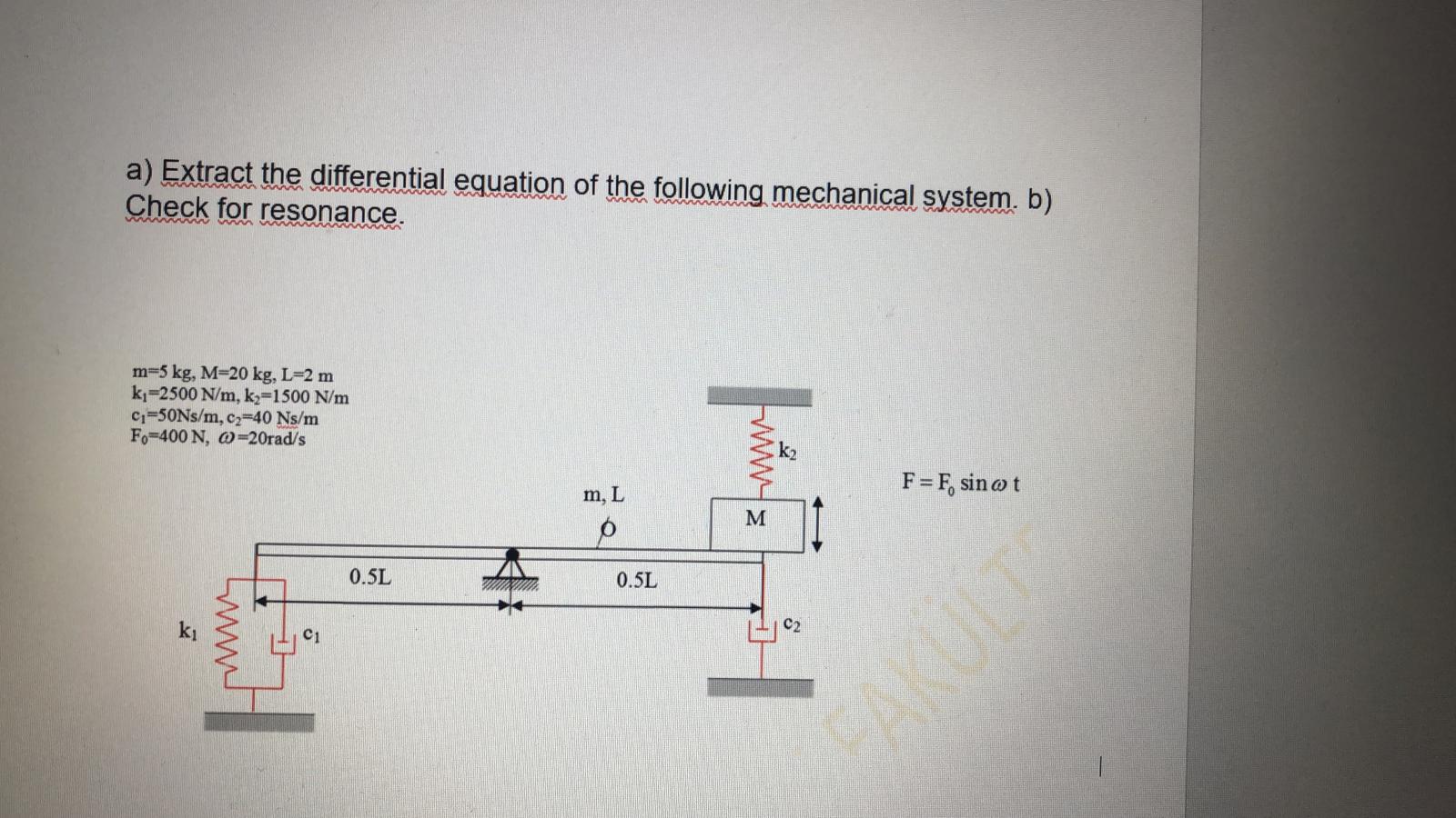 Solved a) Extract the differential equation of the following | Chegg.com