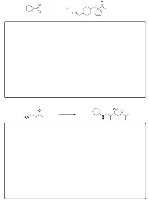 Solved 3. In the provided boxes, propose synthesis steps for | Chegg.com