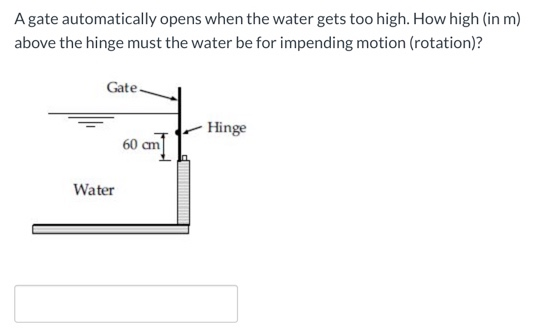 Solved Agate automatically opens when the water gets too | Chegg.com