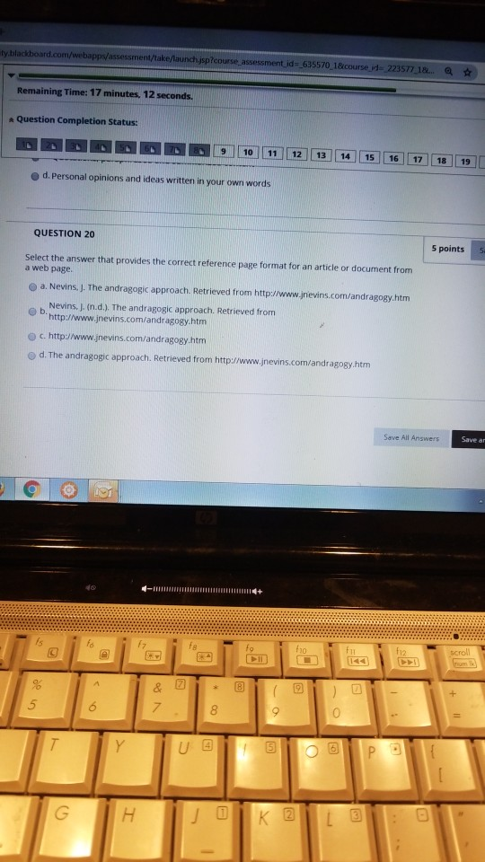 Solved 635570 1&course id-223577 18. Remaining Time: 17 | Chegg.com