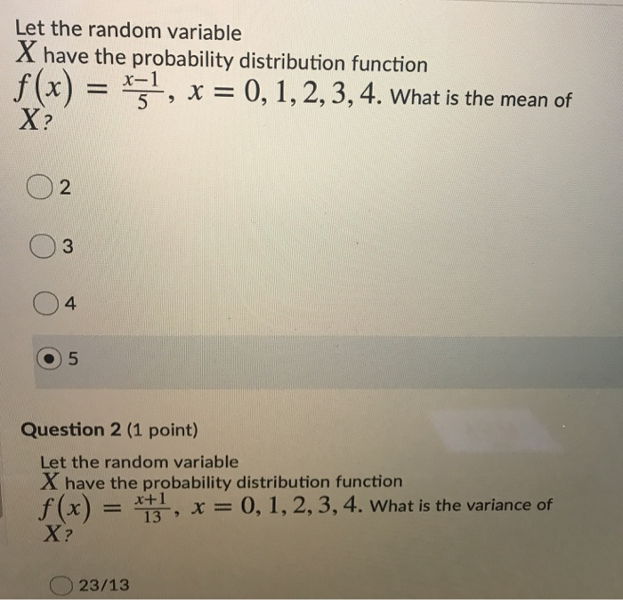 Solved Let the random variable X have the probability | Chegg.com