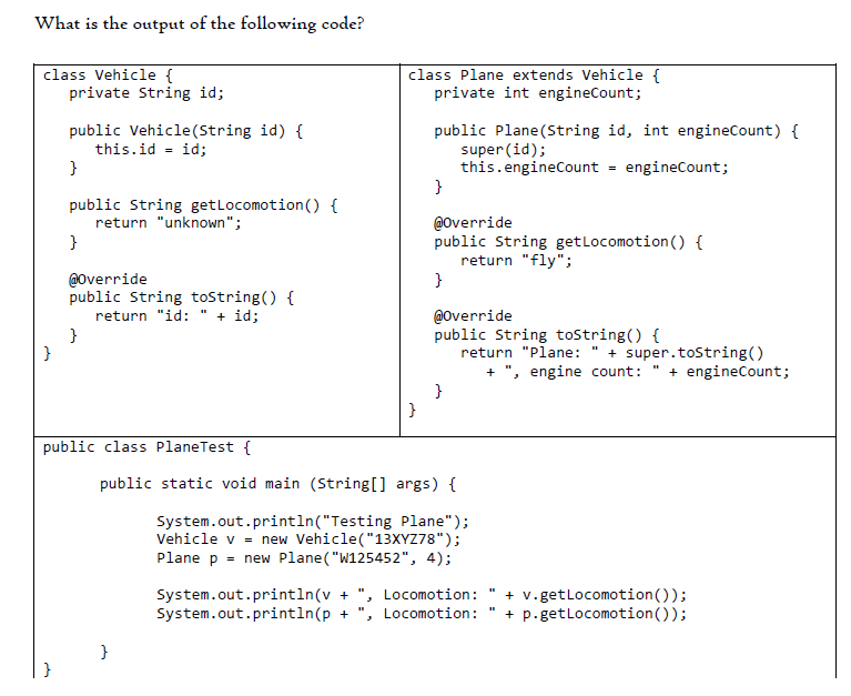 Solved What is the output of the following code?Consider | Chegg.com