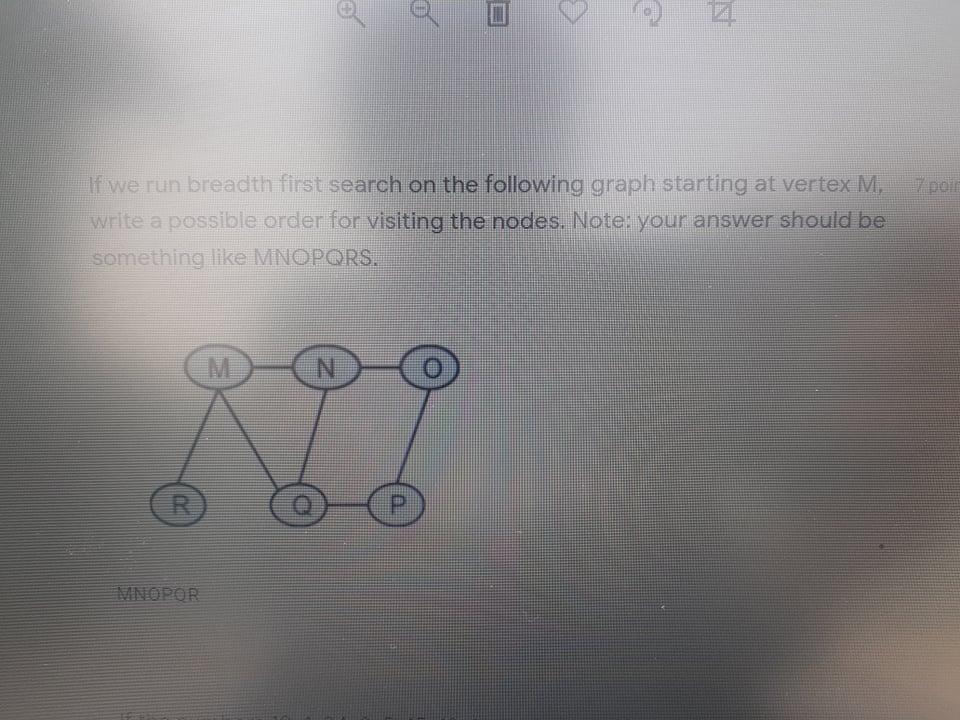 Solved Answer the following question: 6 points For the | Chegg.com