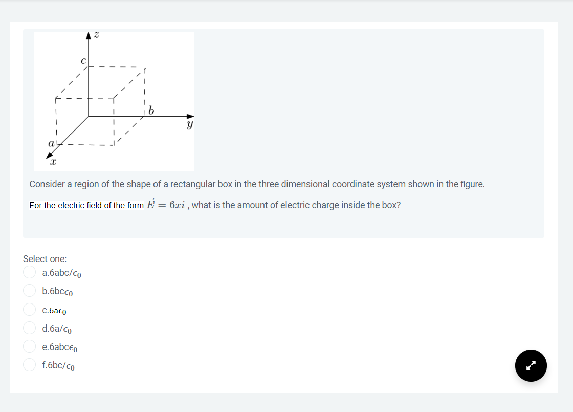 Solved Consider a region of the shape of a rectangular box | Chegg.com