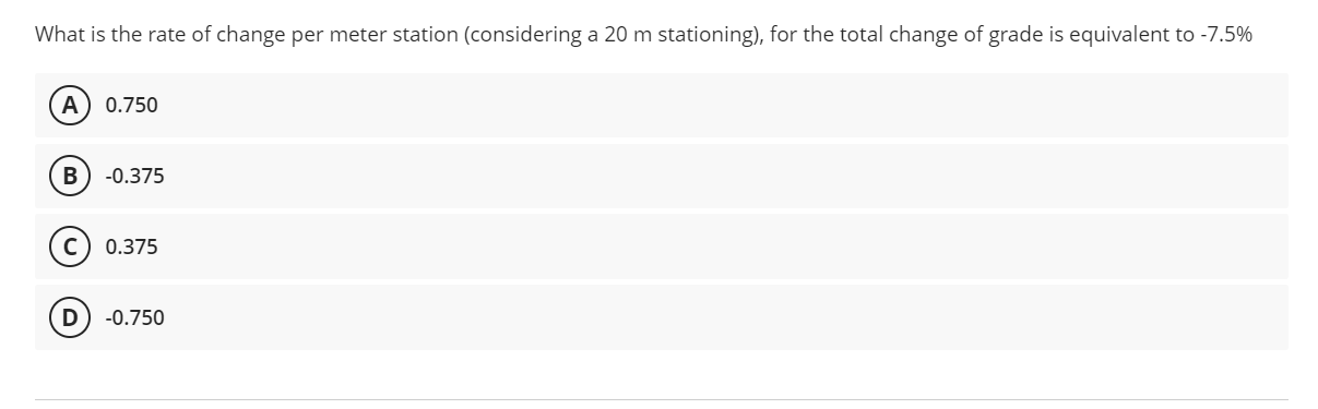 Solved What is the rate of change per meter station | Chegg.com