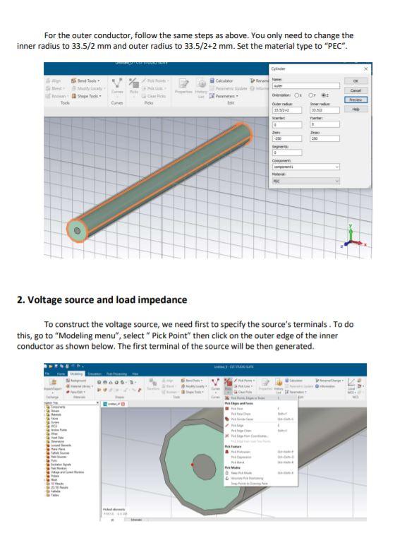 Transmission Line Simulations: Coaxial Cable Aim: To | Chegg.com