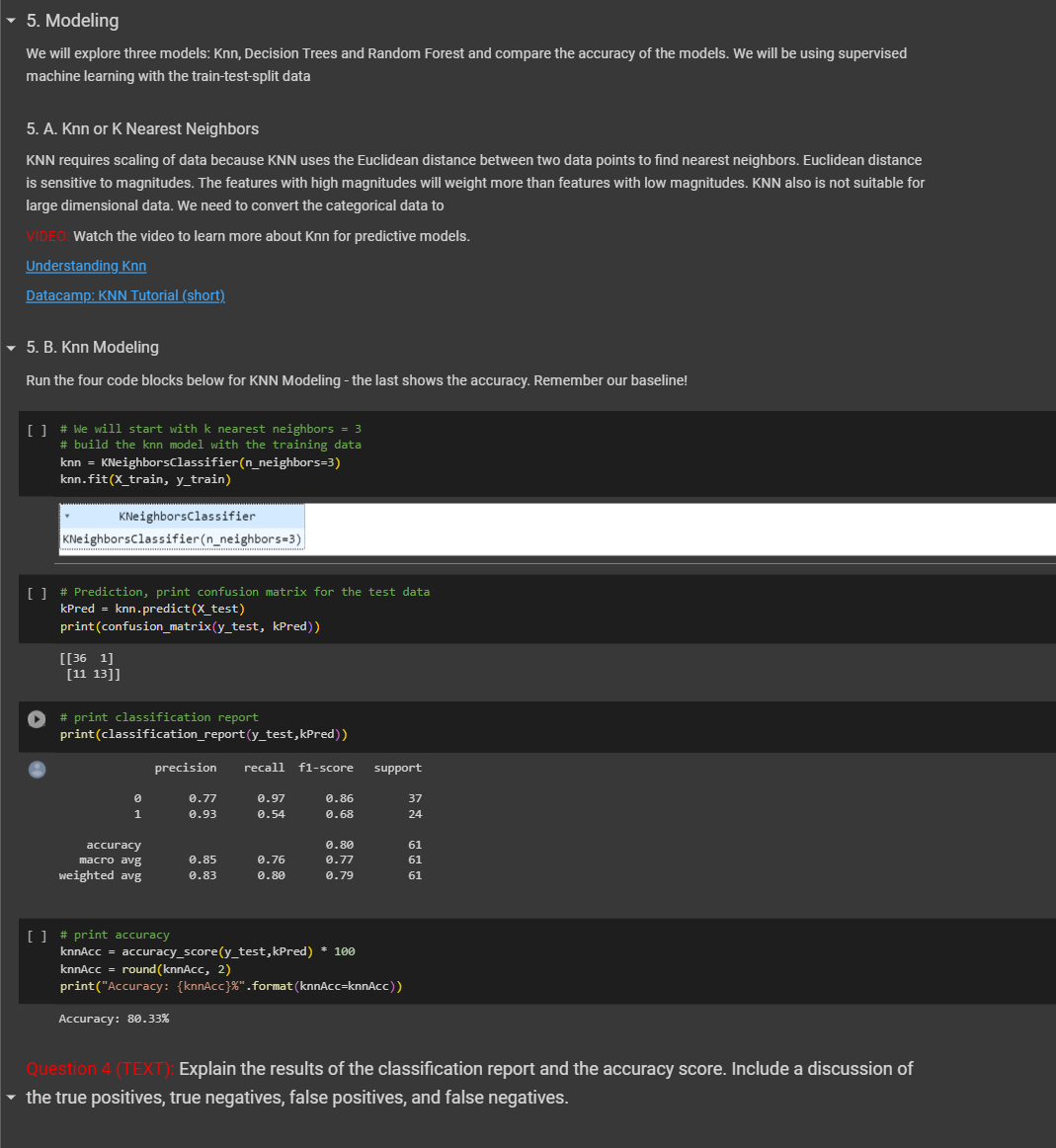 Solved We Will Explore Three Models Knn Decision Trees And