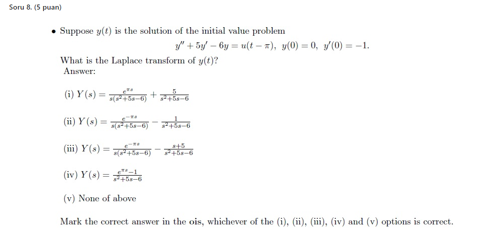 Solved • The fundamental set of solutions of the | Chegg.com