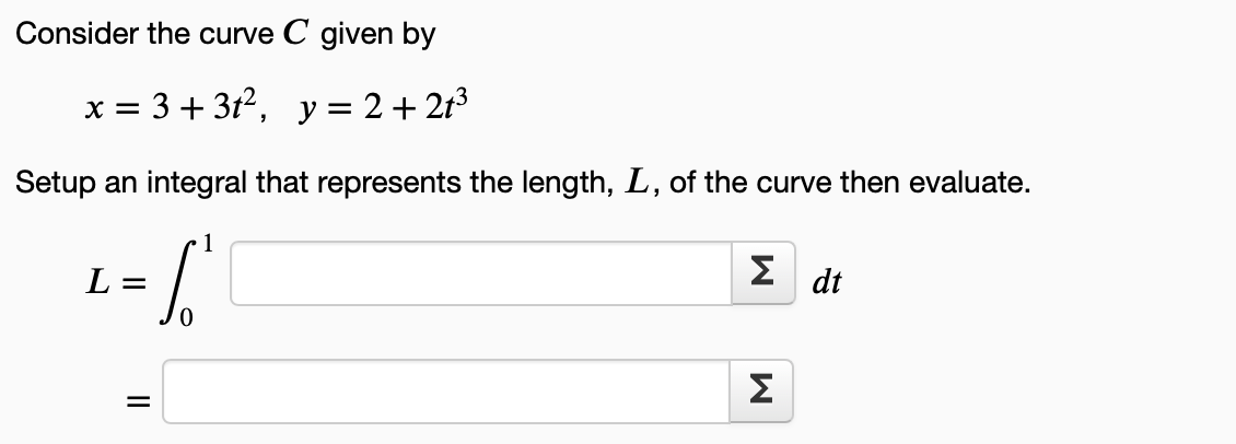 Solved Consider the curve C given by X = 3 + 3t2, y = 2 + | Chegg.com