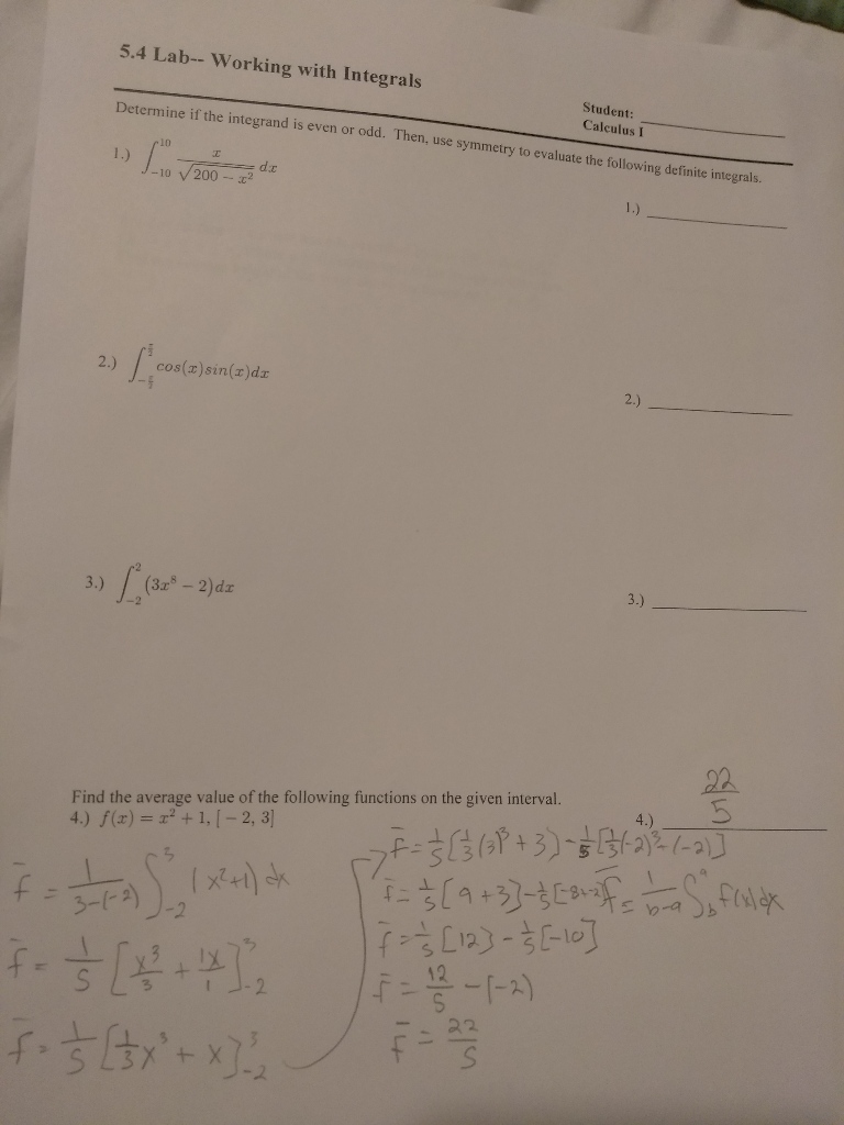 Solved Determine if the integrand is even or odd. Then, use | Chegg.com