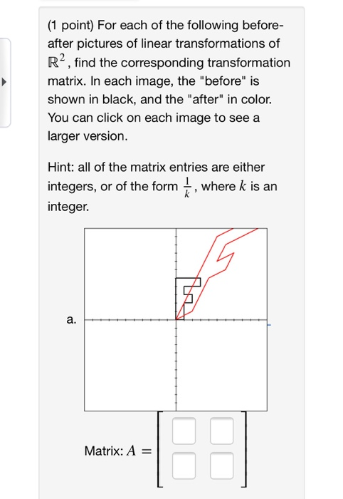 Solved (1 point) For each of the following before- after | Chegg.com