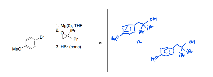 Solved 1. Mg(0), THF 2. | Chegg.com