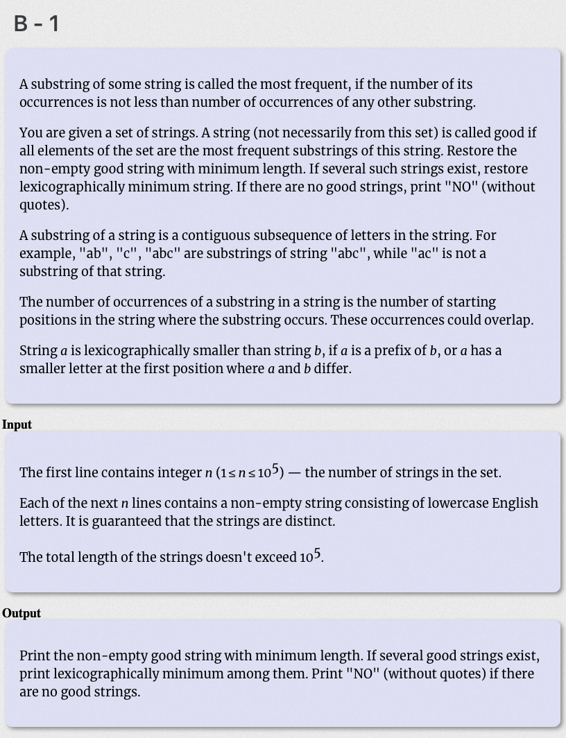 Solved B - 1 A substring of some string is called the most | Chegg.com