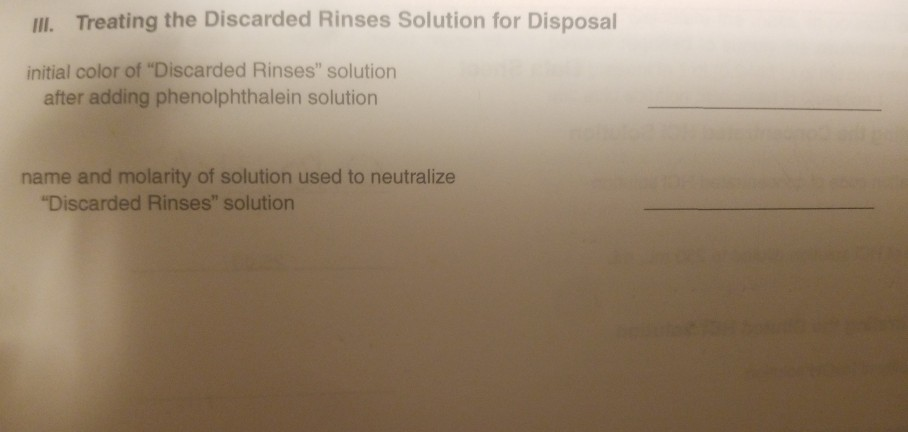 1. Diluting the Concentrated HCI Solution | Chegg.com