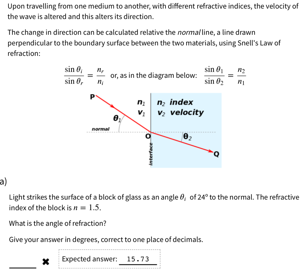Solved Upon travelling from one medium to another, with | Chegg.com