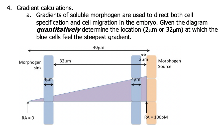 4. Gradient calculations. a. Gradients of soluble | Chegg.com