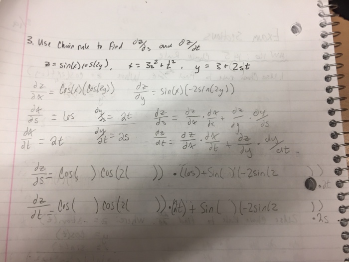 Solved Use chain rule to find partial differential z/partial | Chegg.com